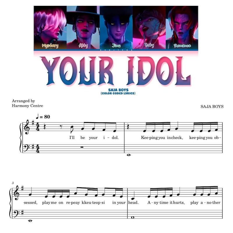 Free Kpop Demon Hunters Flute Sheet Music - Etsy Canada