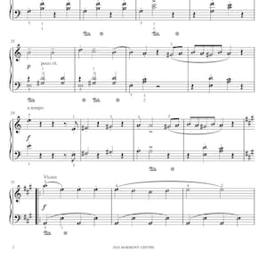 Hungarian Dance No. 5 BRAHMS | Easy Read Simplified Grade 2 Piano Sheet ...