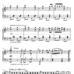 Hungarian Dance No. 5 in G Minor BRAHMS Piano Solo Sheet Music With ...