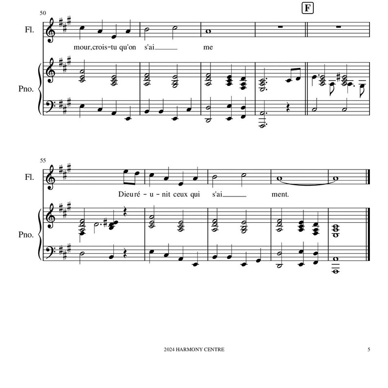 Himno A L'Amour Juegos Olímpicos 2024 Partitura para piano Dúo vocal - Etsy México