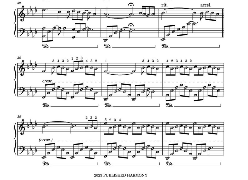 Nuvole Bianche (grade 5-6) Digital Piano Score and Audio Sample - Etsy