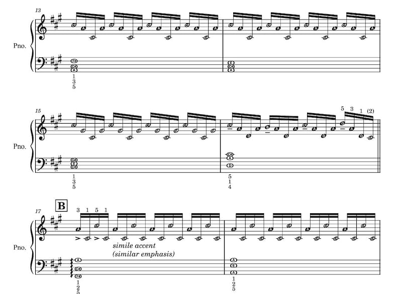 Experience (grade 6) Digital Piano Sheet and MP3 Sample - Etsy