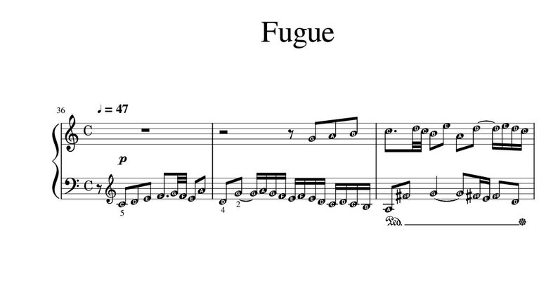 Prelude(grade 4) and Fugue(grade 6) in Both Original Transciption in C ...