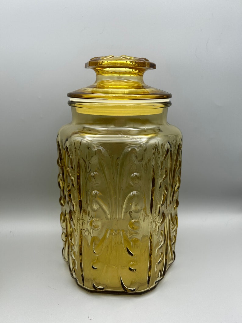 Federal Glass Show off Canisters - Etsy