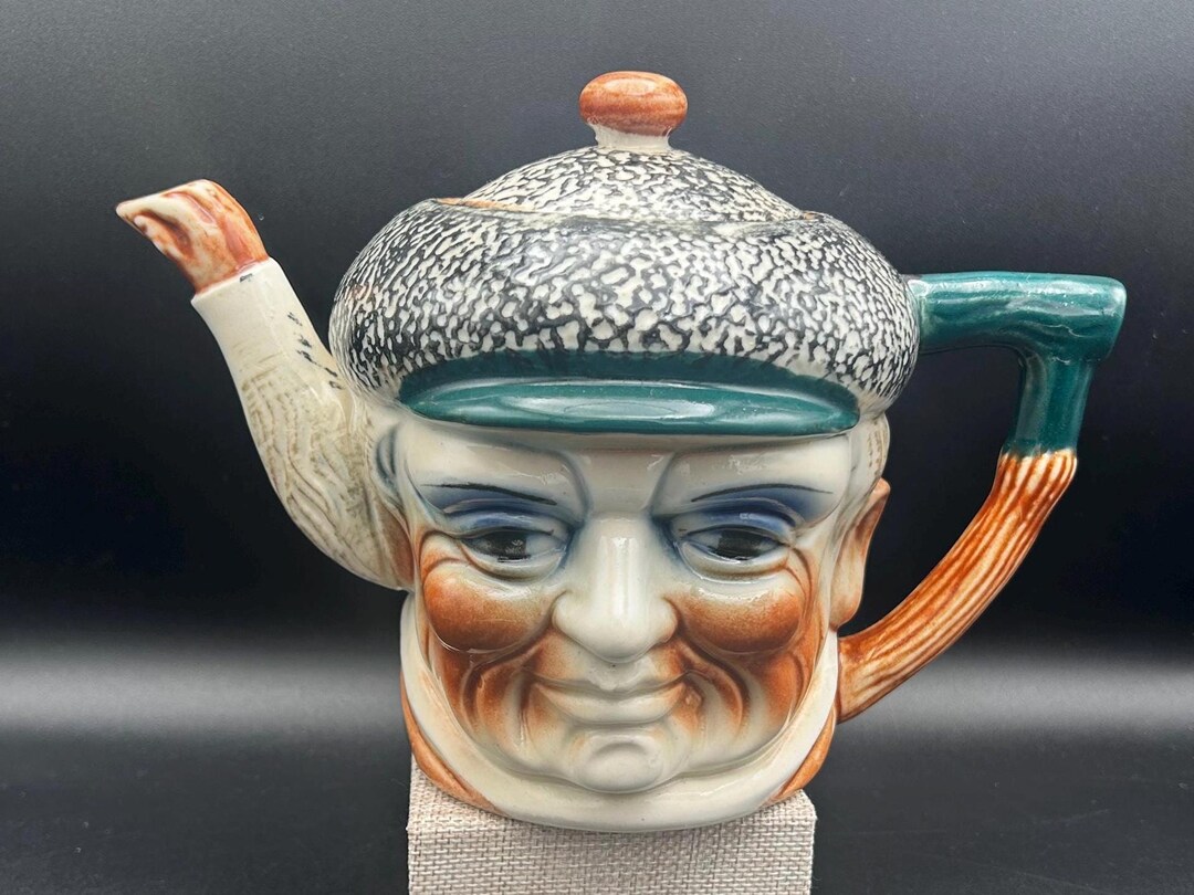 Vintage Creepy Old Man Toby Teapot - Etsy