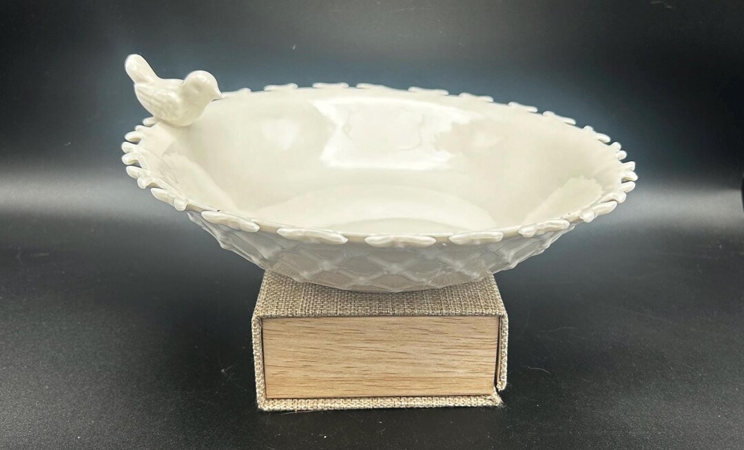 Grace Teaware Victorian Lattice & Bird 8 Bowl - Etsy