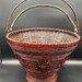 Vintage Red Chinese Basket - Etsy