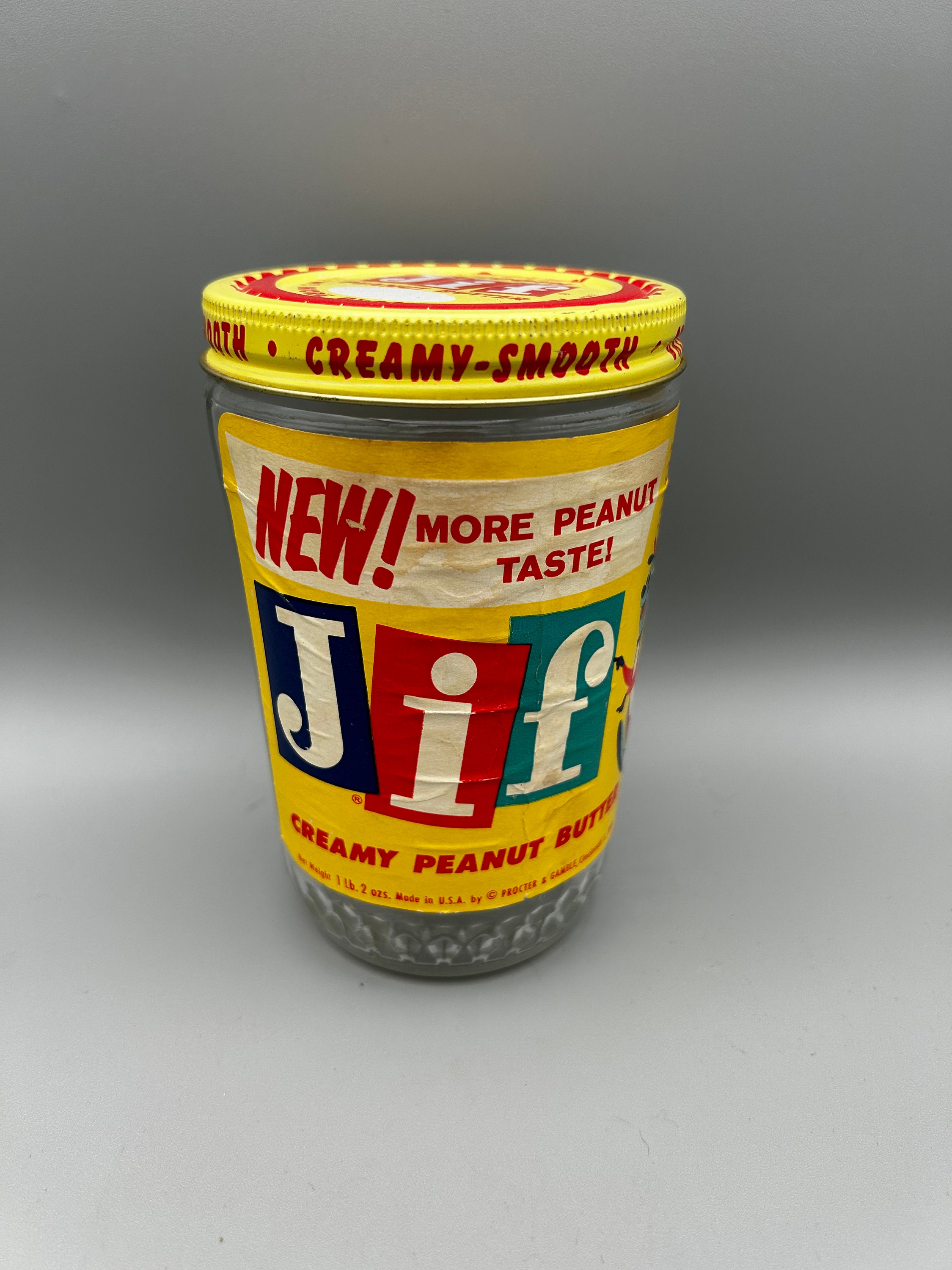 RARE Vintage Jif Peanut Butter Jar 1950s With Jifaroo Kangaroo - Etsy