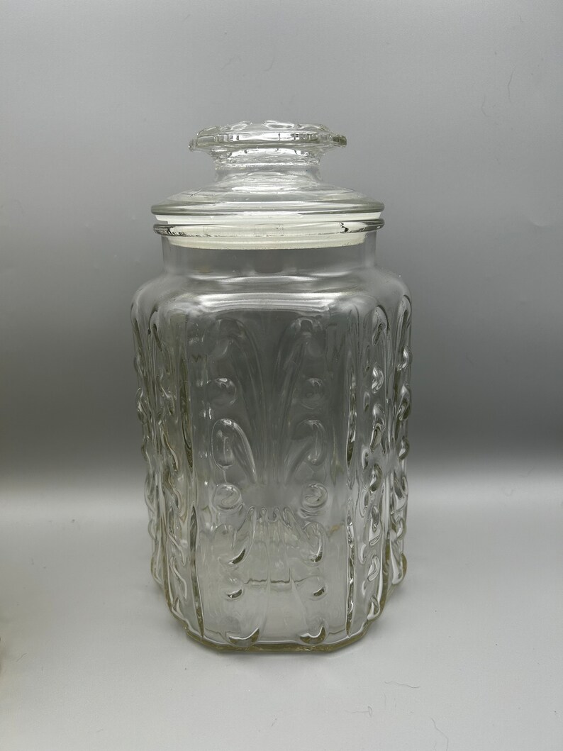 Federal Glass Show off Canisters - Etsy