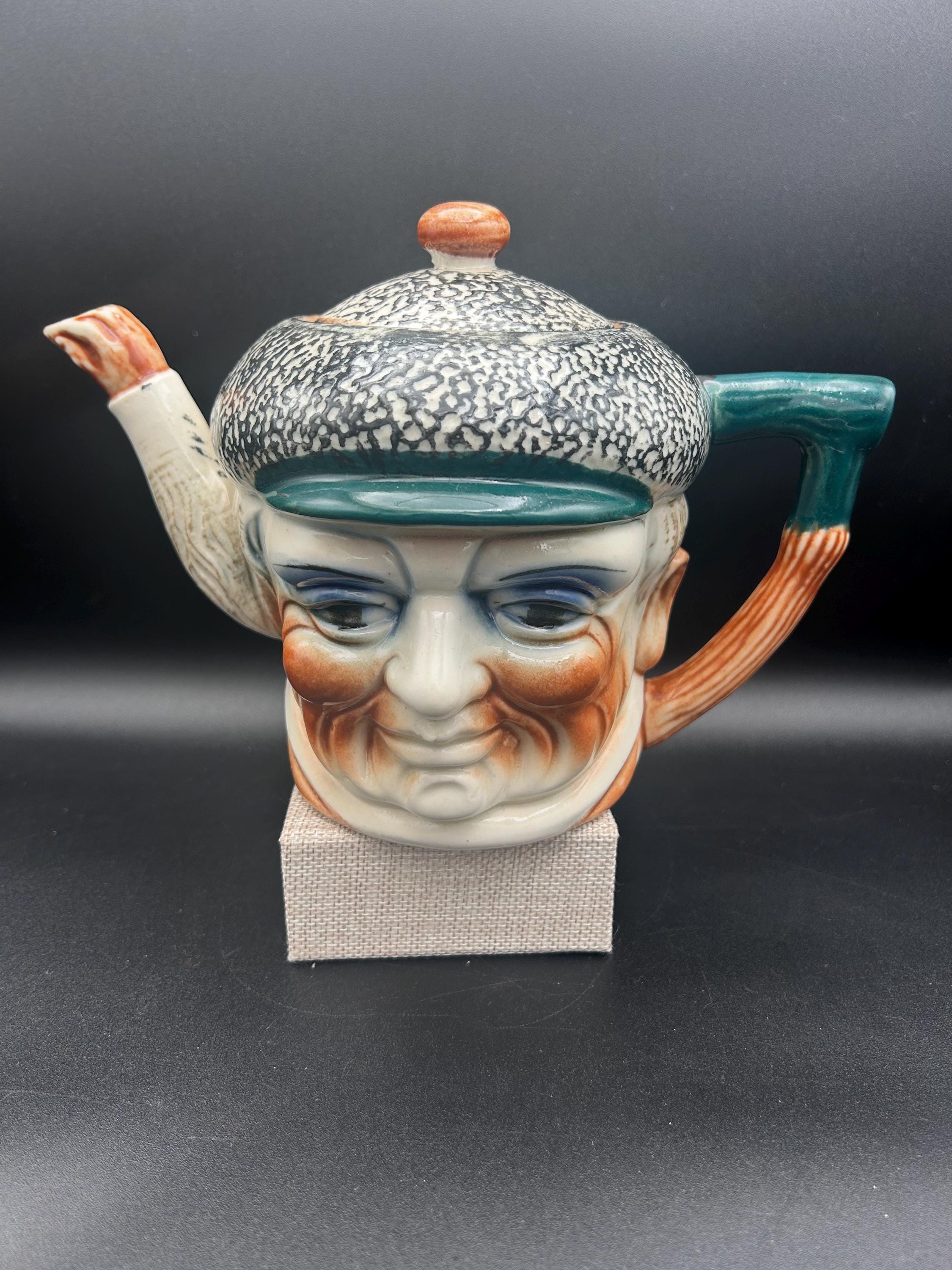 Vintage Creepy Old Man Toby Teapot - Etsy
