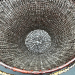 Vintage Red Chinese Basket - Etsy