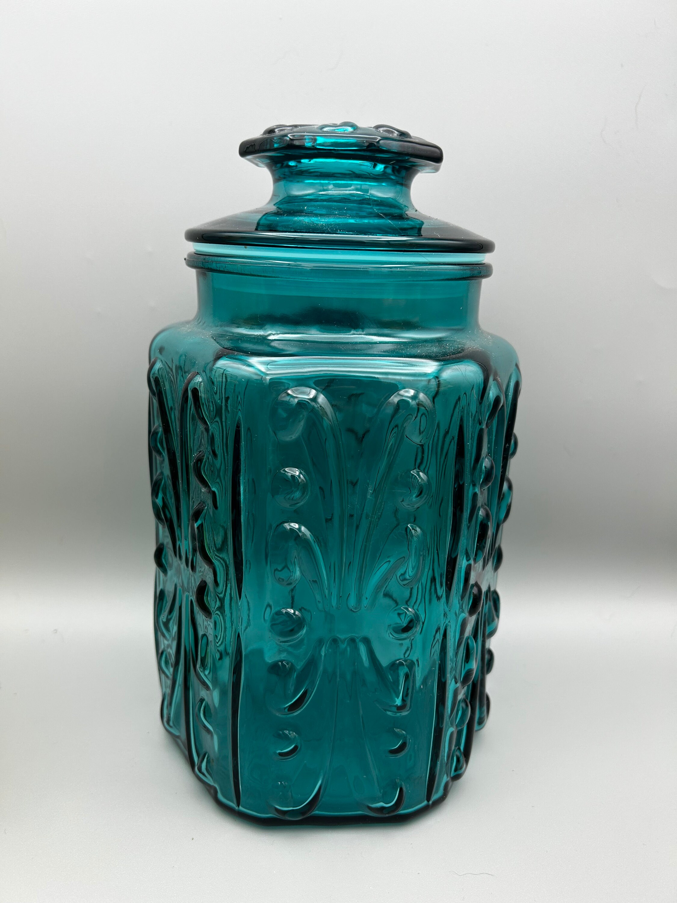 Federal Glass Show off Canisters - Etsy