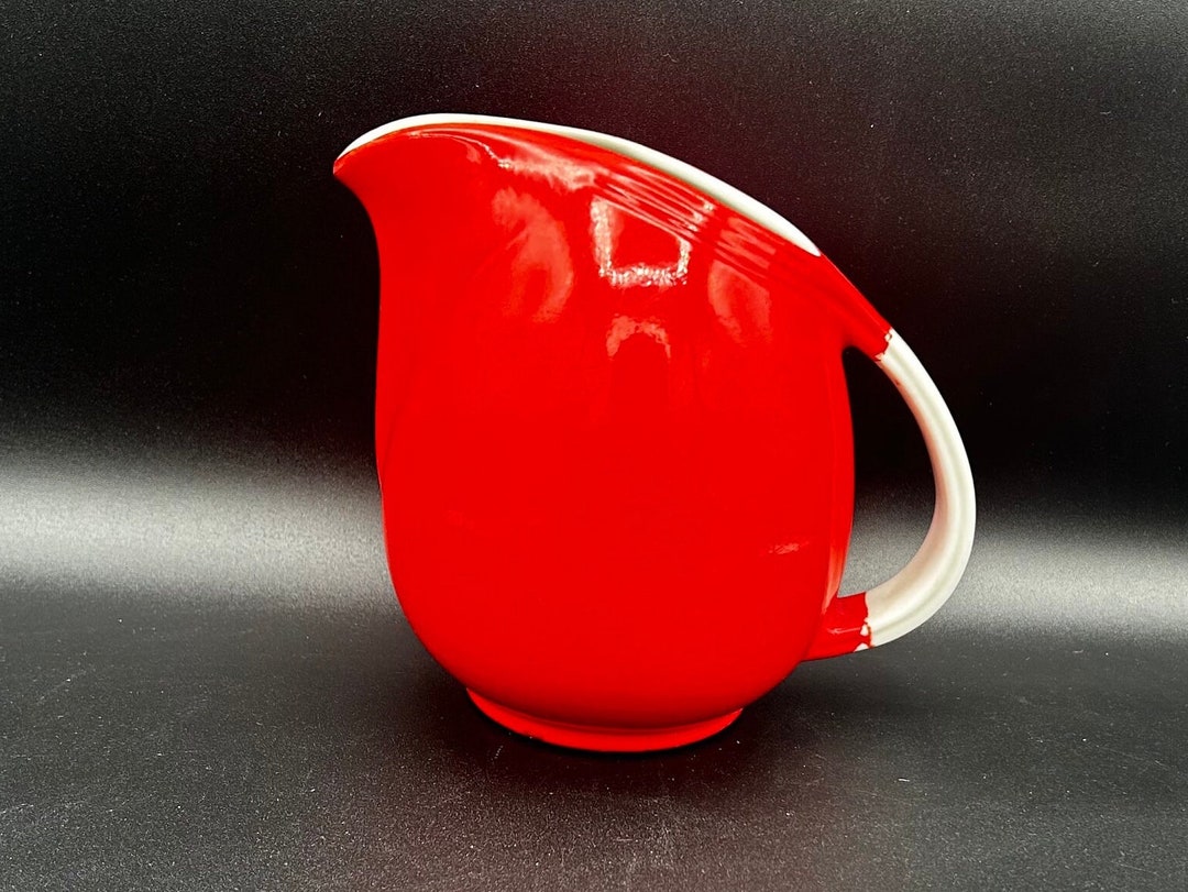 Red Hall's Art Deco Pitcher - Etsy