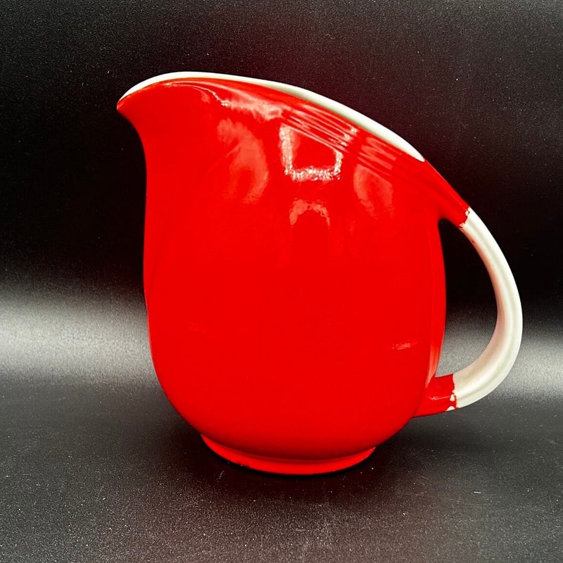 Red Ceramic Pitcher - Etsy