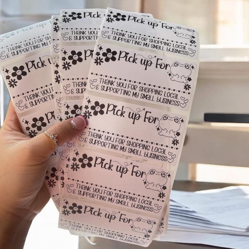 Local Pick up Stickers 100mm X 50mm | Small Business Stickers | Thermal ...