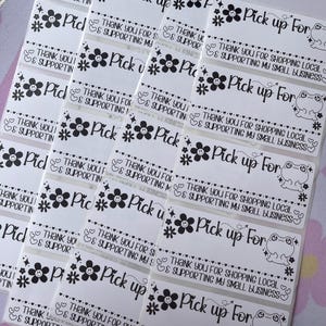 Local Pick up Stickers 100mm X 50mm | Small Business Stickers | Thermal ...