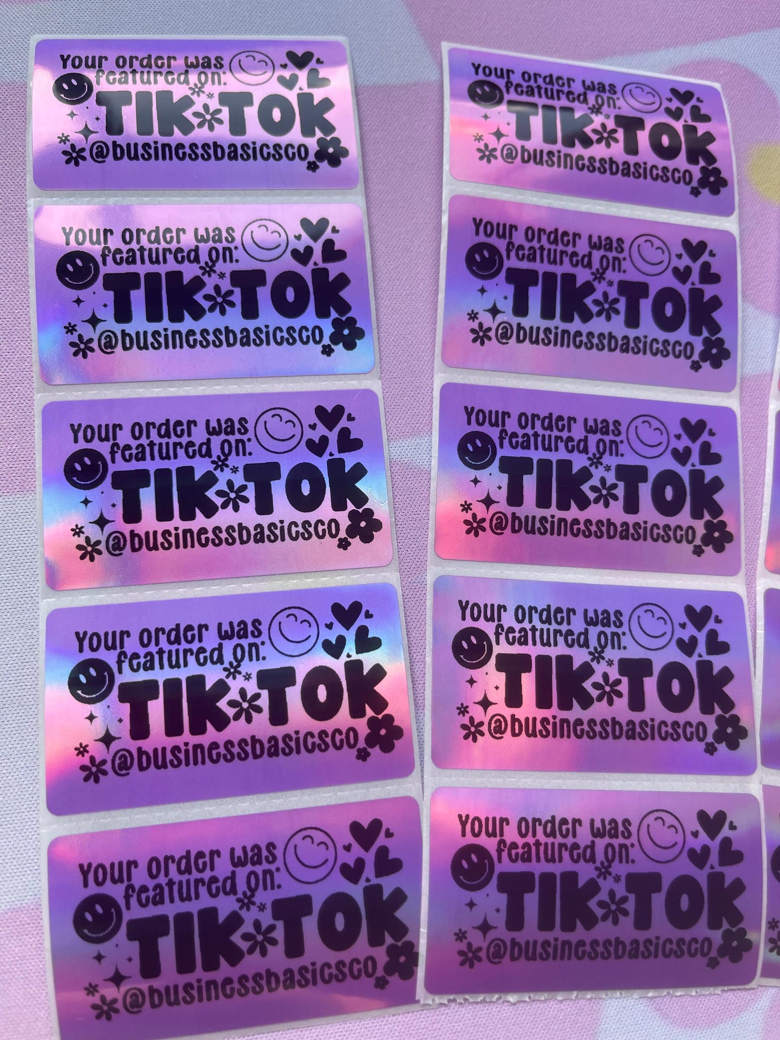 Personalised Tik Tok STICKERS | Packaging Stickers| Packaging Labels ...