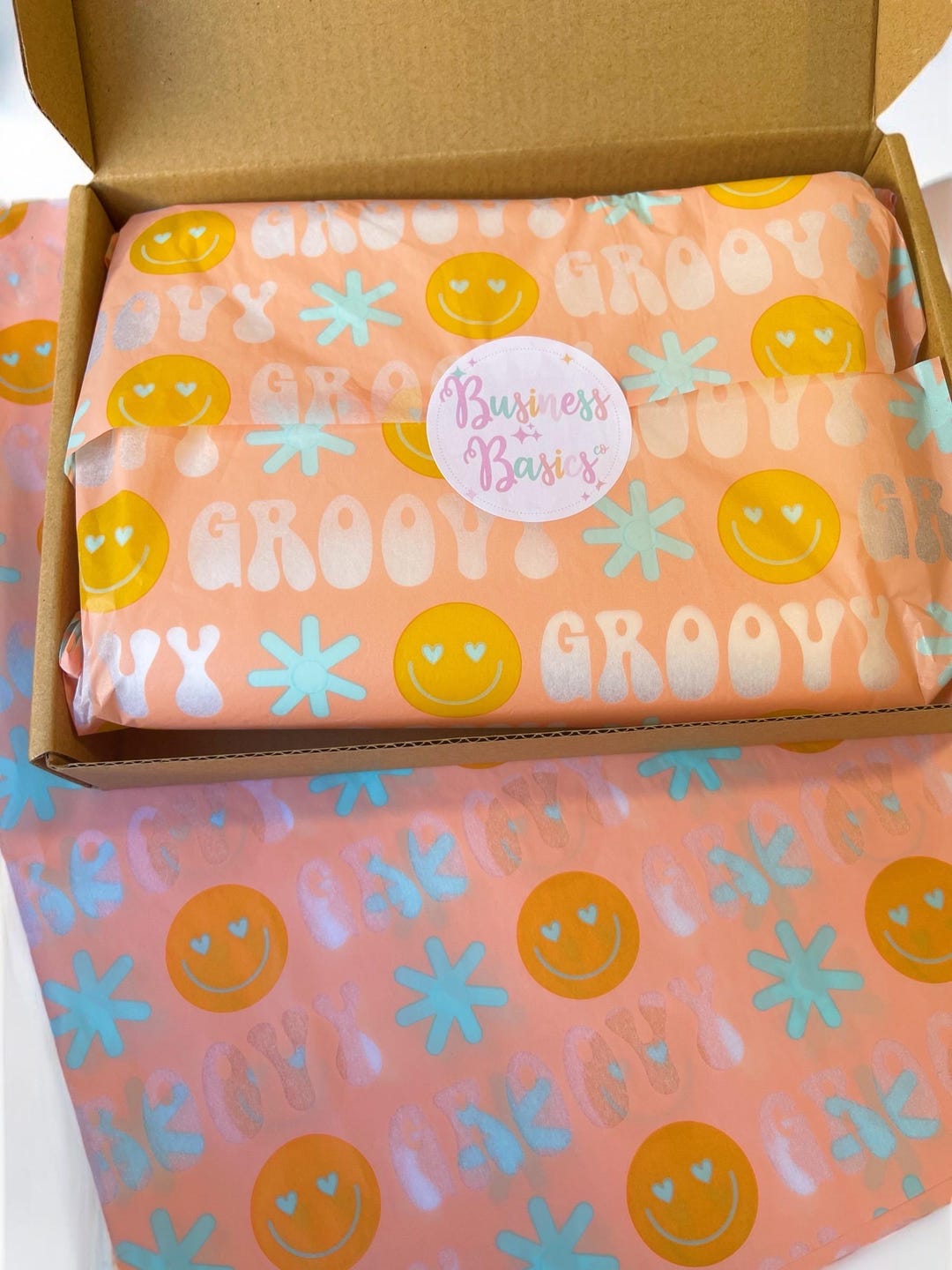 Retro Smiley Face Tissue Paper Gift Wrapping Tissue Paper Small ...