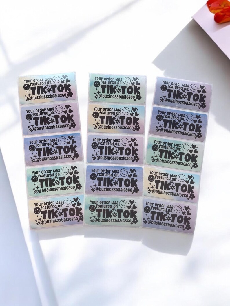 Personalised Tik Tok STICKERS | Packaging Stickers| Packaging Labels ...