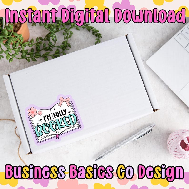 I'm Fully Booked PNG/SVG| Digital Download | DTF Design Stickers ...