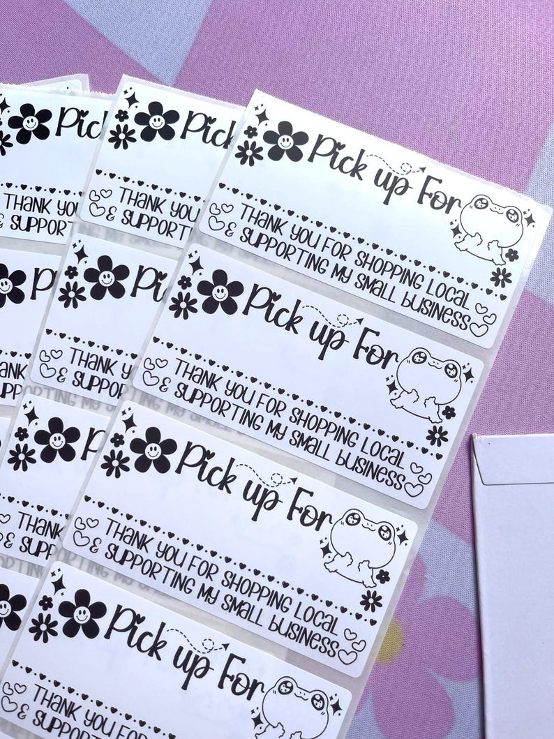 Local Pick up Stickers 100mm X 50mm | Small Business Stickers | Thermal ...