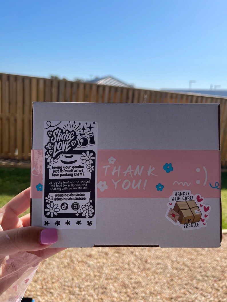 Personalised Social Media Stickers 100mm X 50mm | Share the Love ...