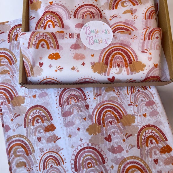 Rainbow Tissue Paper - Etsy