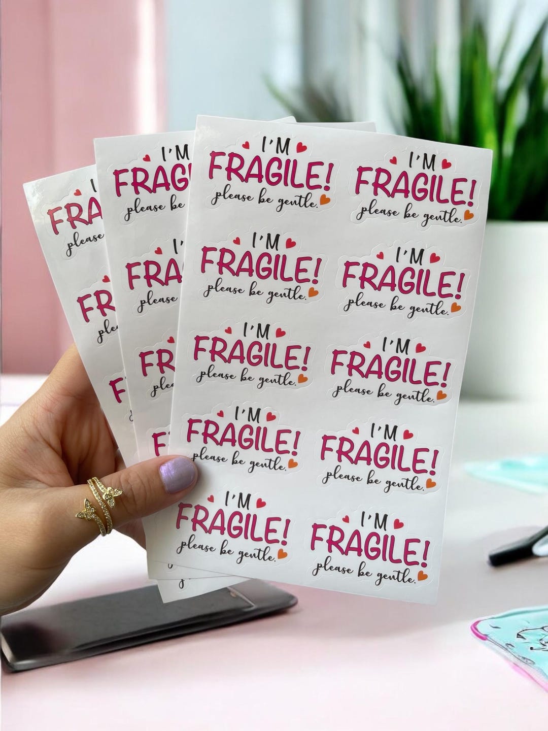 50pcs Fragile Business Stickers| Fragile Labels| Packaging Stickers ...