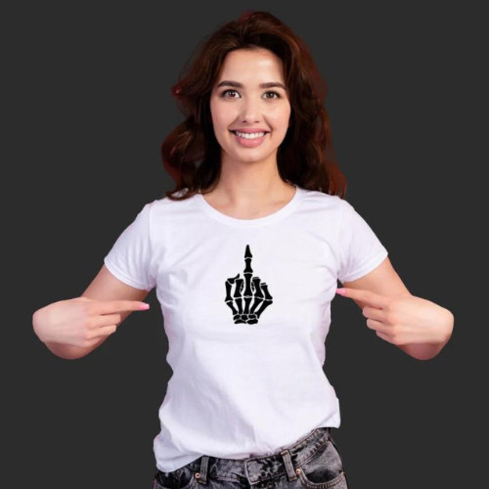 Skeleton Middle Finger SVG, Grim Reaper Middle Finger, Instant Download ...