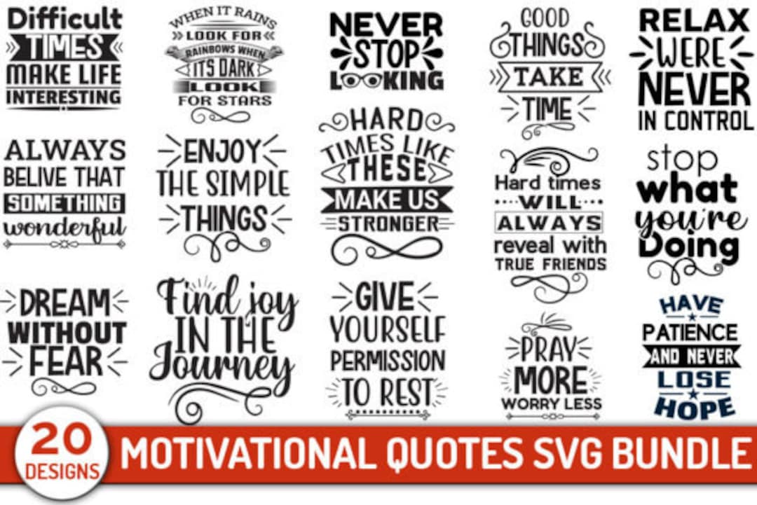 Mega SVG Bundle, Motivational Quotes SVG,T Shirt Designs SVG, Clipart ...