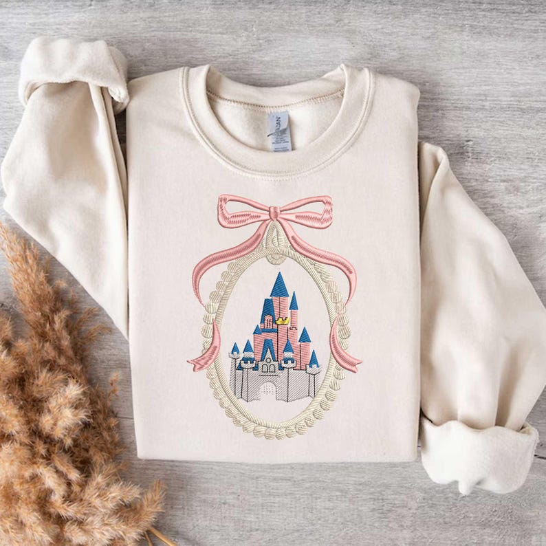 Castle Embroidery Design, Fairytale Magic Kingdom Stitch File (digital ...