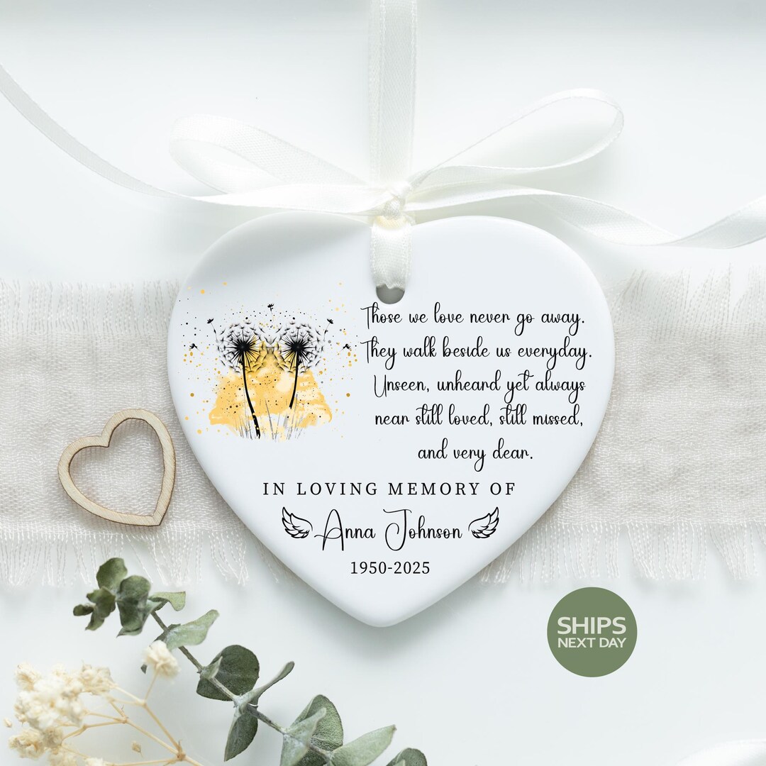 Personalized Memorial Christmas Ornament • in Loving Memory Christmas ...