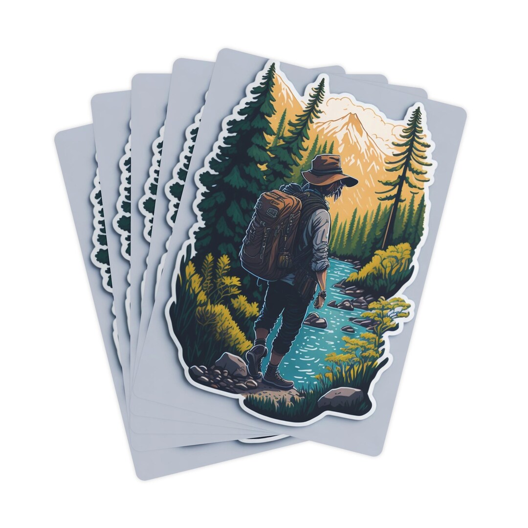 Mountain Hiker Playing Cards - Etsy