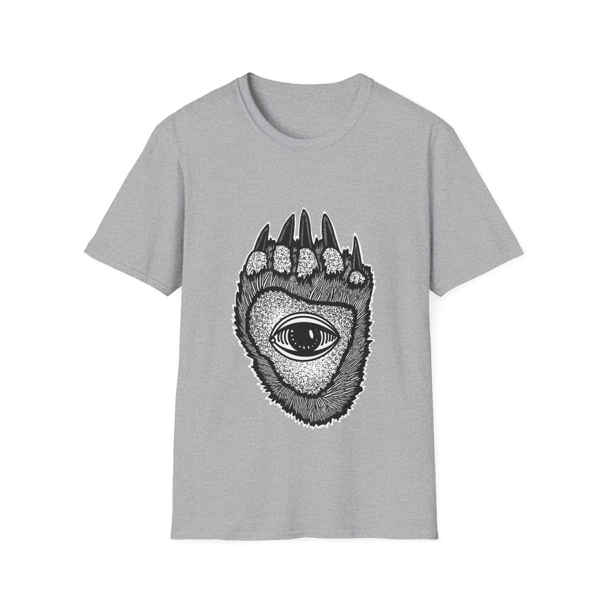 Third Eye Bear Paw T-shirt Design Graphic T-shirt Clothing Shirt ...