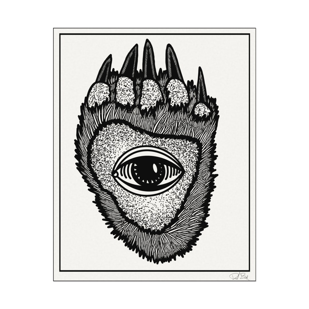 Third Eye Bear Paw Fine-art Print Art Artwork Decor Wall Art Unframed ...