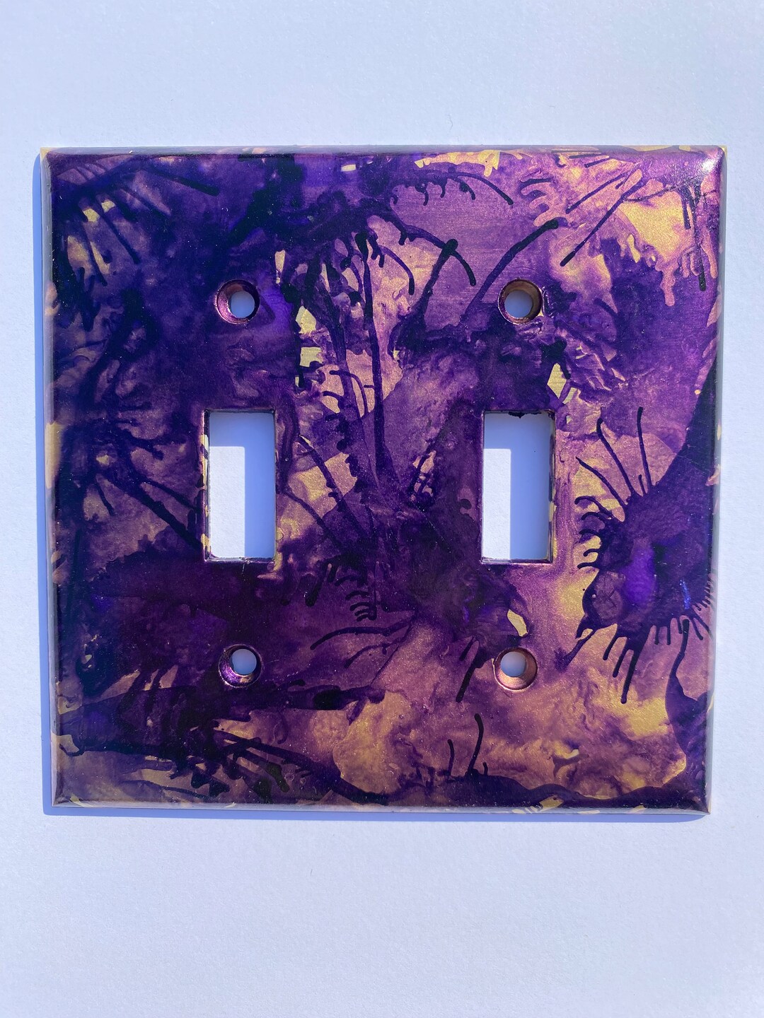 Hand Painted Light Switch Cover Double - Etsy