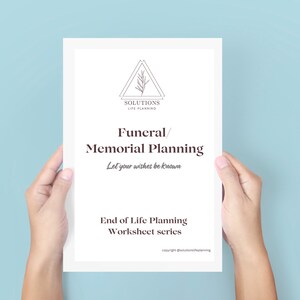 End of Life Planning Guide Series - Funeral/memorial Service Planning ...