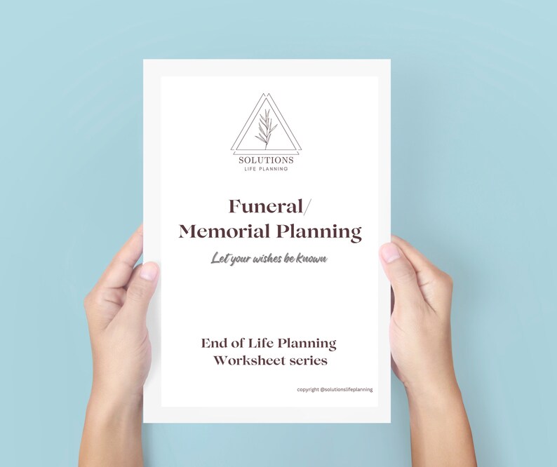 End of Life Planning Guide Series - Funeral/memorial Service Planning ...