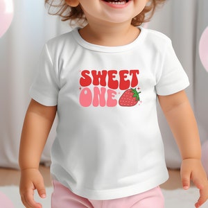 Berry First Birthday Shirts, Sweet One Strawberry Shirts, Personalized ...