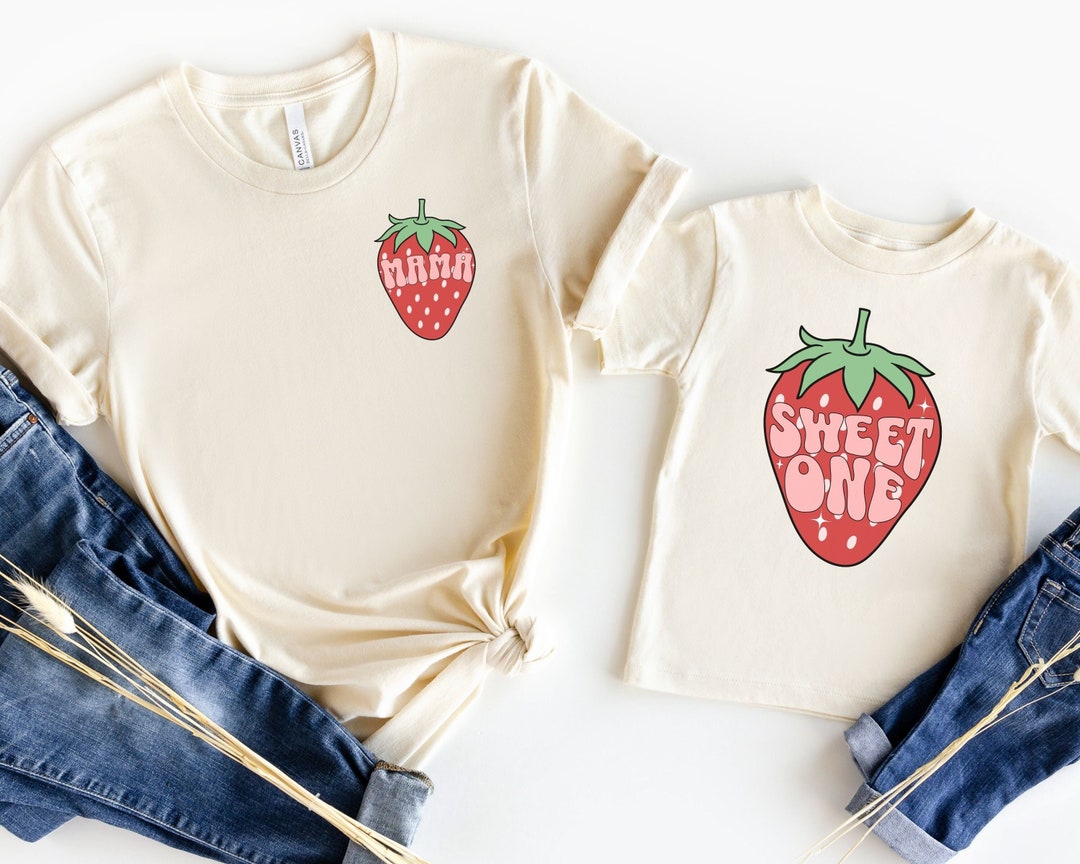 Berry First Birthday Shirts, Sweet One Strawberry Shirts, Personalized ...