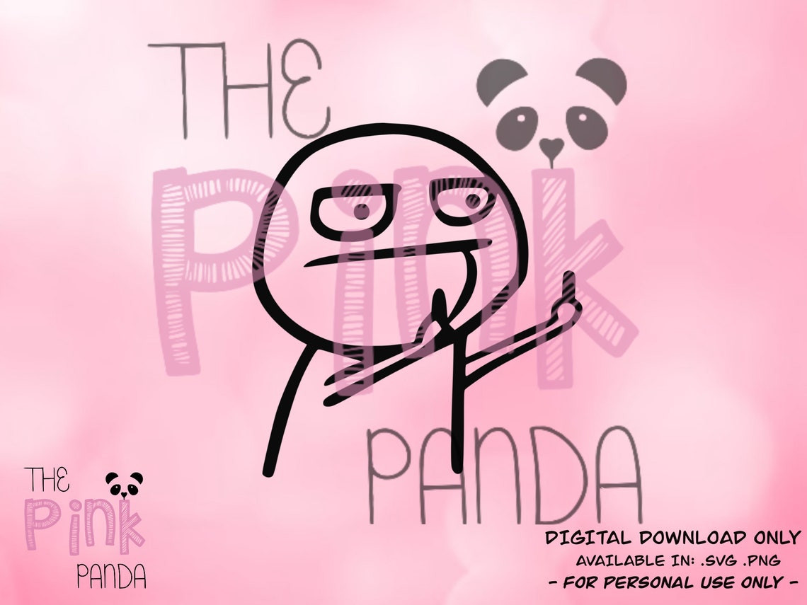 SVG File: Double Middle Finger Meme - Cricut, Silhouette ( .svg + .png ...