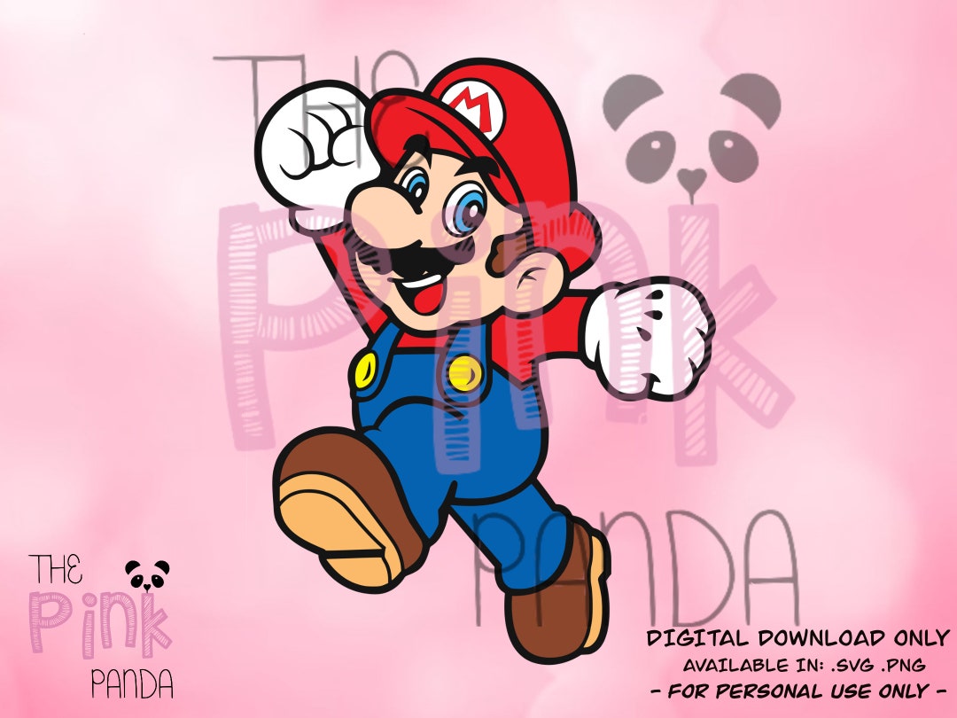 SVG File: Super Mario Svg- Cricut, Silhouette ( .svg + .png Files ...