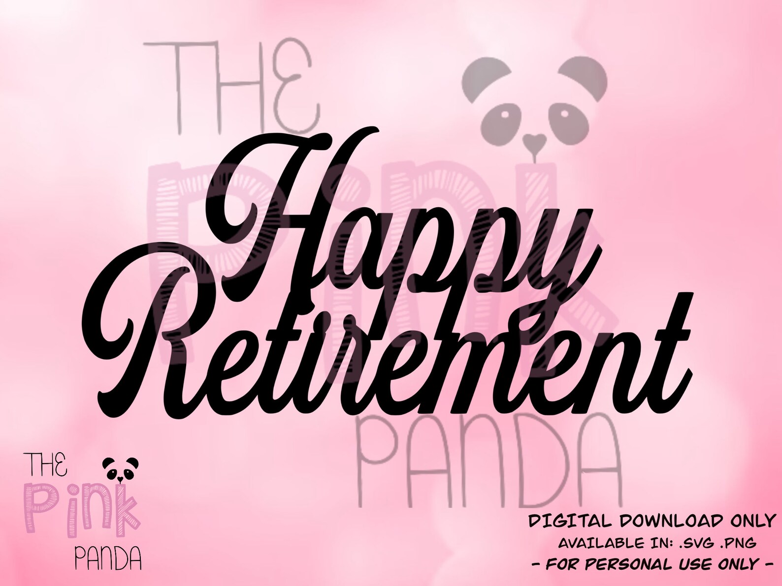 SVG File: Happy Retirement Cake Topper Template Cricut - Etsy