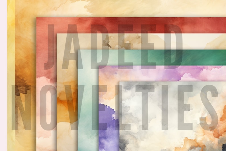 140 Watercolor Digital Paper | Rainbow Colors Gradient| Water Colour ...