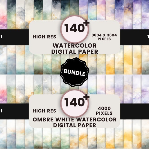 Ombre Watercolor - Etsy