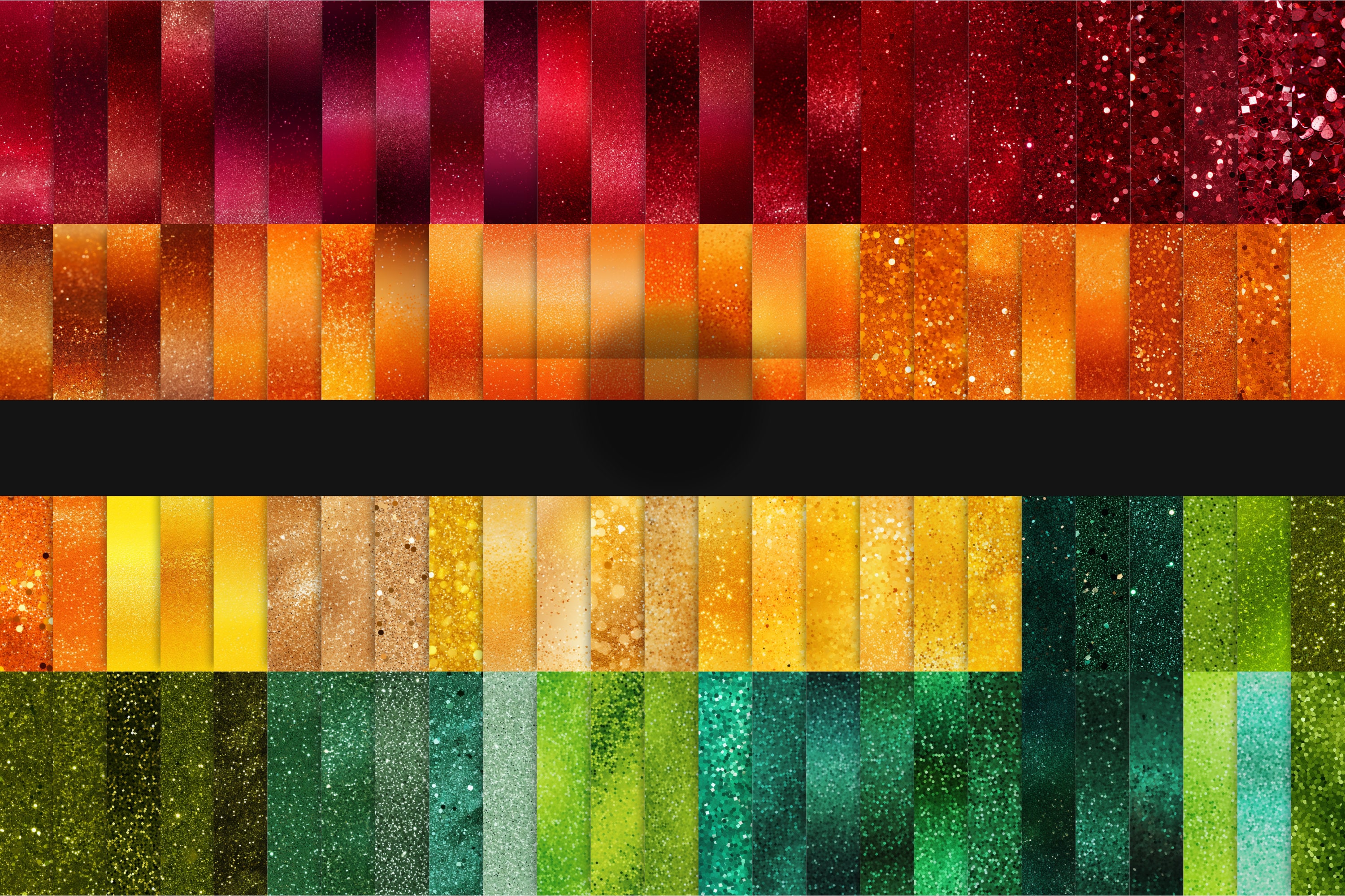 Glitter Digital Paper | Ombre Digital Glitter | Rainbow Glitter ...