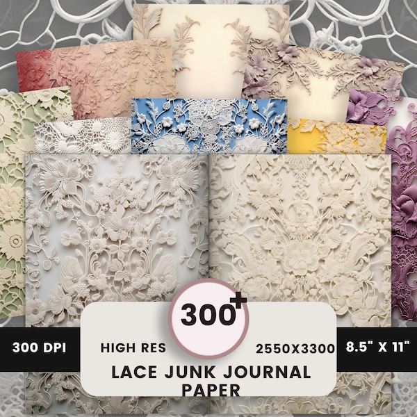 Lace Digital Paper - Etsy
