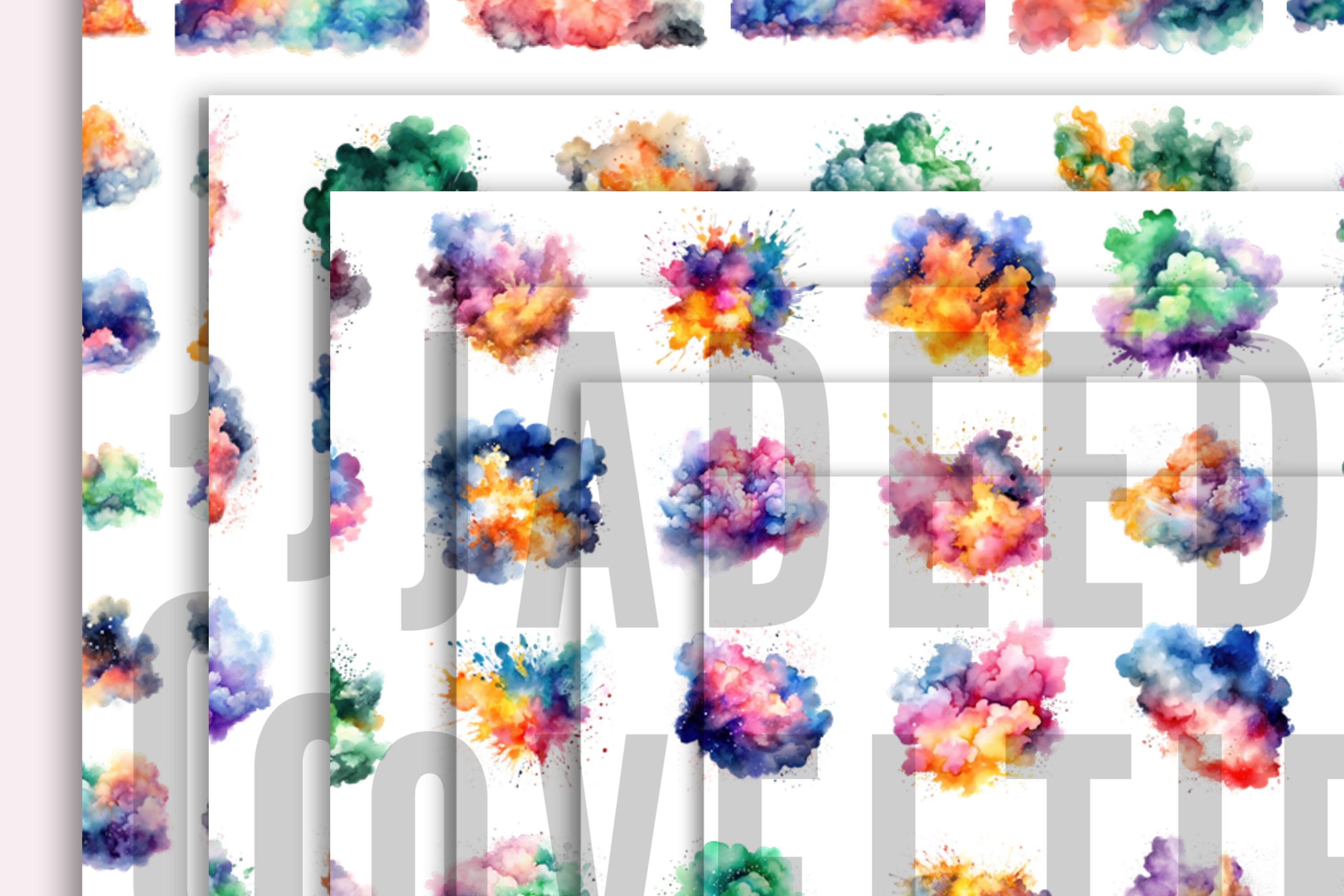 360 Watercolor Digital Paper Alcohol Ink | Watercolor Clipart ...