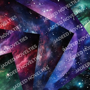 140 Galaxy Watercolor Digital Paper| Seamless Pattern, Stardust ...