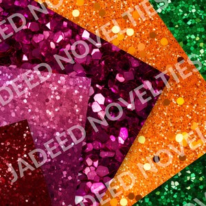 Glitter Digital Paper | Ombre Digital Glitter | Rainbow Glitter ...